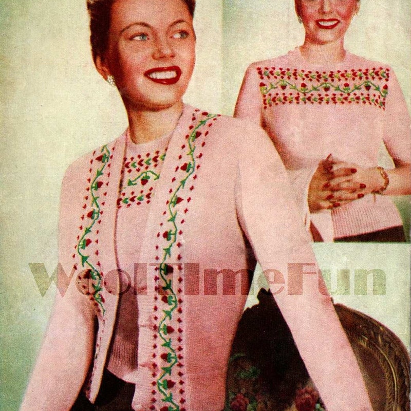 Twin Set Pattern - Etsy
