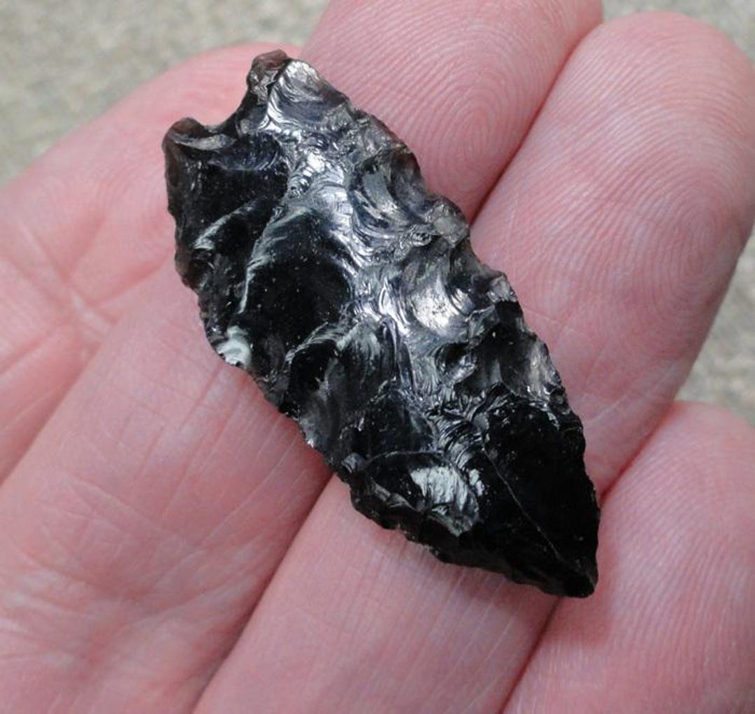 Nice Authentic Obsidian Arrowhead Found in Oregon / Artifact / Relic ...