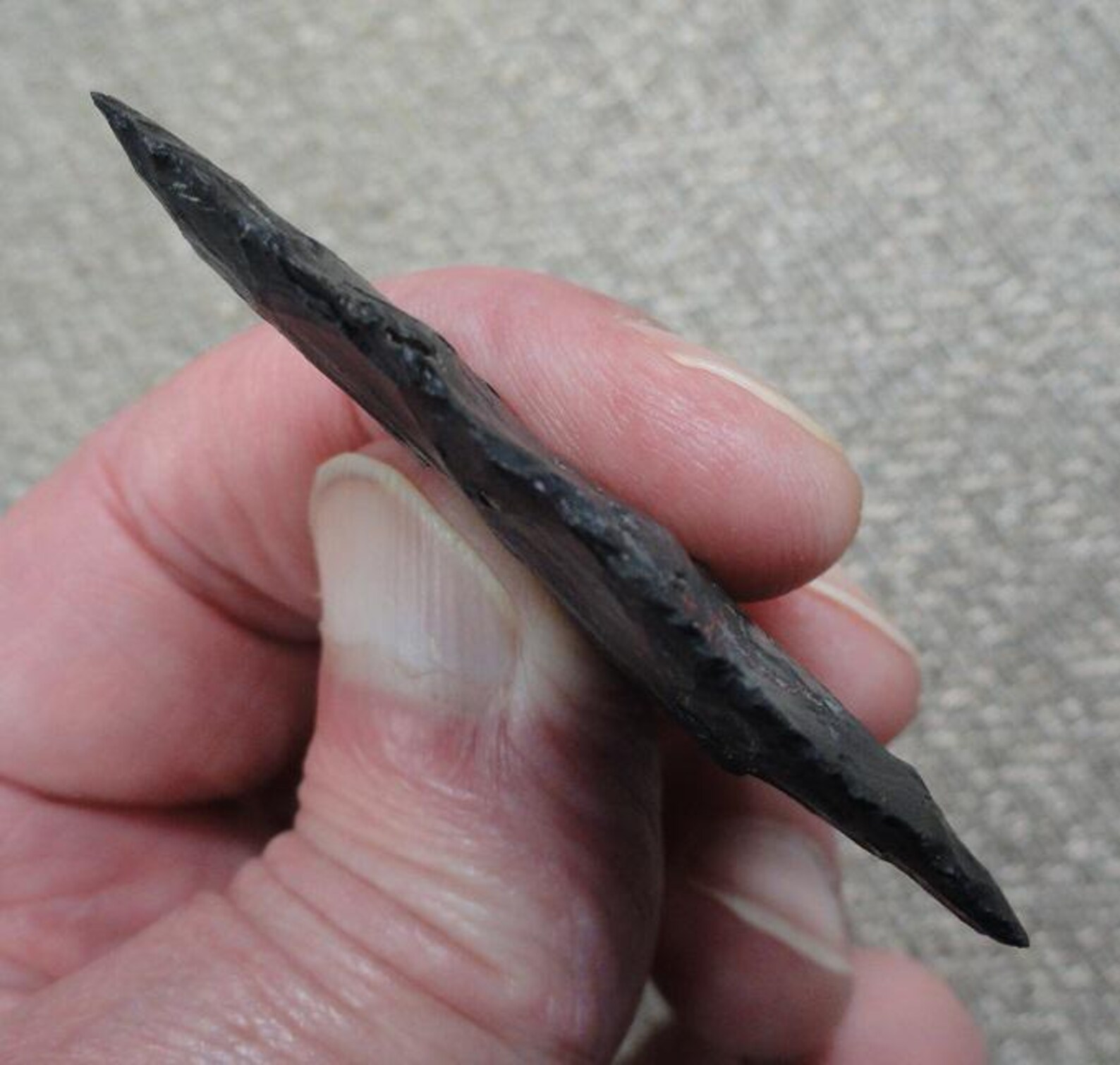 A Really Nice Coshocton Archaic Corner Notch Point / Ohio / Artifact ...