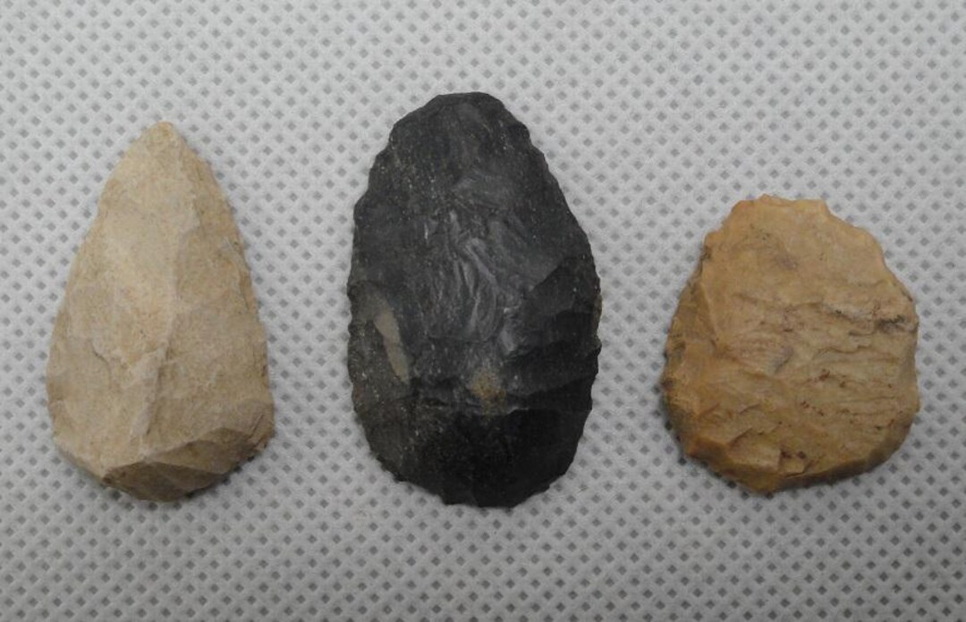 3 Nice Uniface Scrapers Found in Indiana / Artifact / Relic / Arrowhead ...