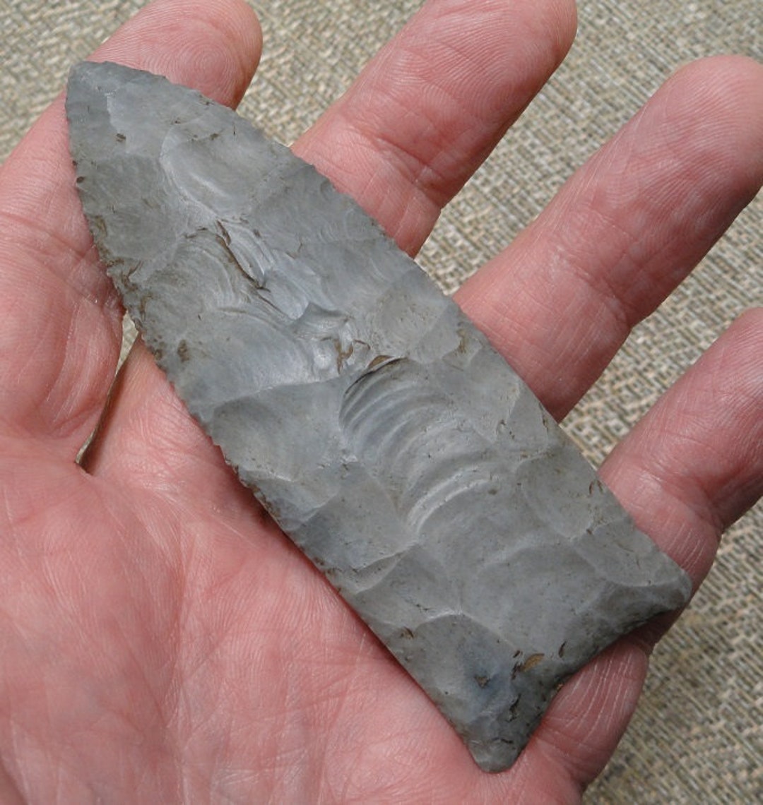 A Really Nice reproduction Fluted Clovis Arrowhead / Artifact / Relic - Etsy