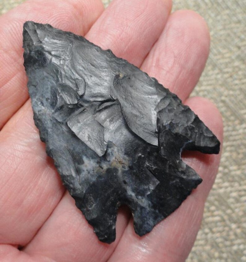 A Really Nice Coshocton Archaic Corner Notch Point / Ohio / Artifact ...