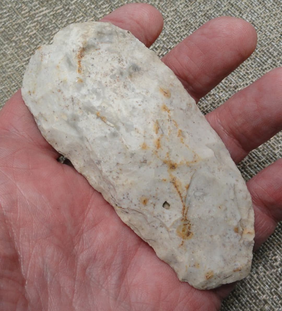 Nice Authentic Flint Celt, Chopper, Digger, Hoe, Tool From Illinois ...