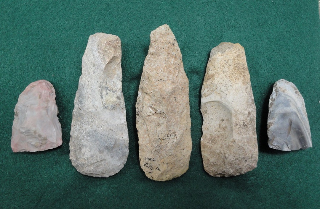 Nice Group of 5 Authentic Flint Tools Found in Missouri / Artifact ...
