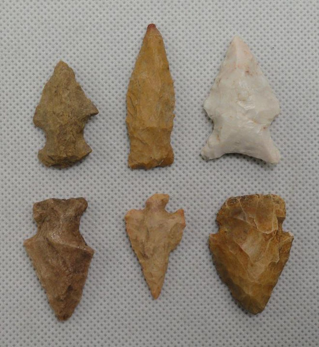 6 Very Nice Arrowheads Found in Missouri / Artifact / Relic / Arrowhead ...