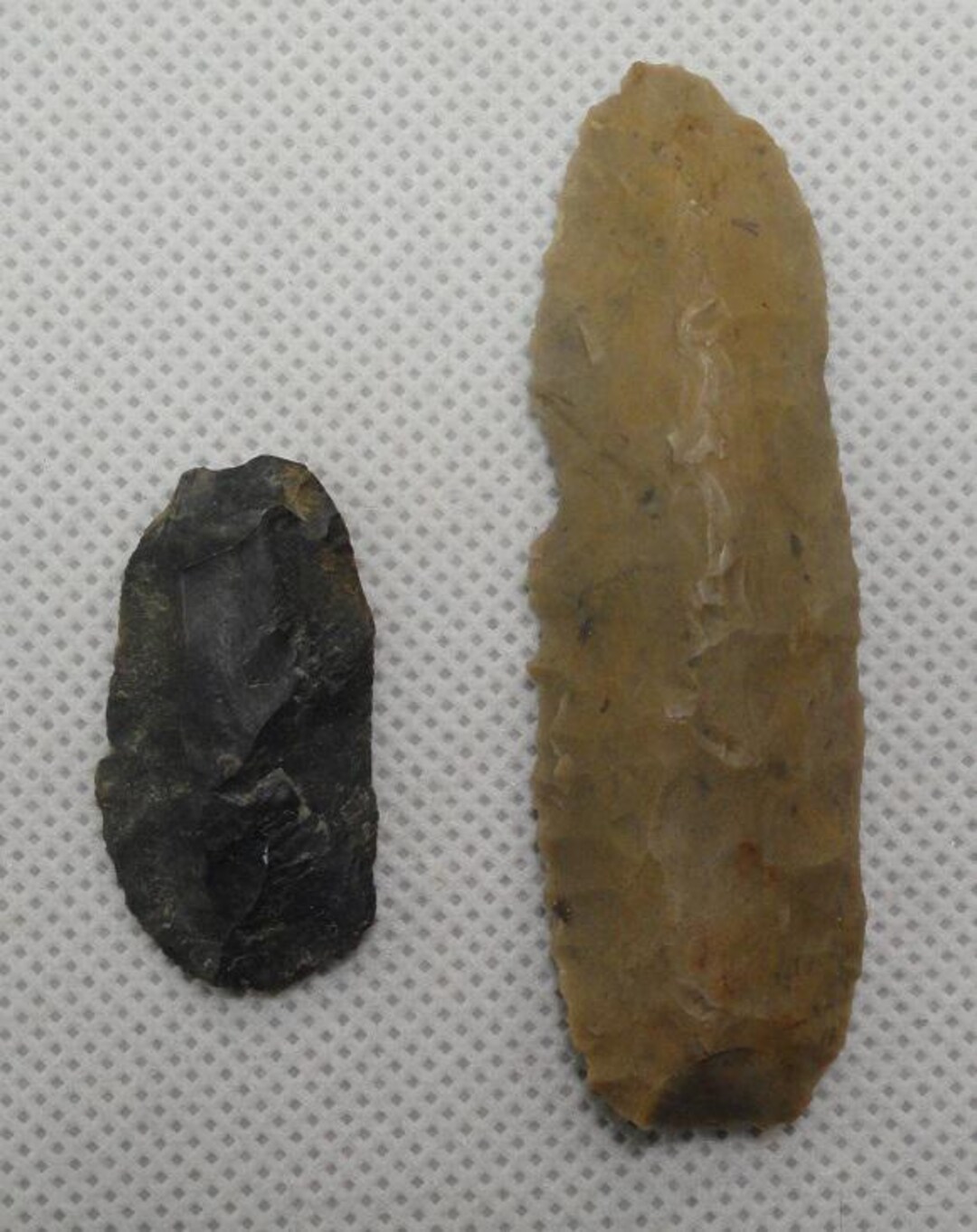 2 Nice Flint Flake Knives Found in Indiana / Artifact / Relic ...