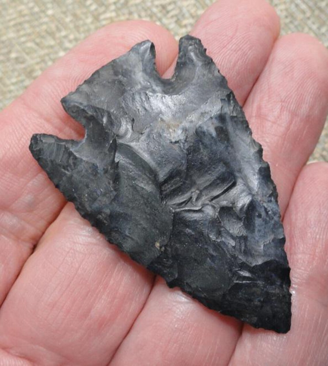 A Really Nice Coshocton Archaic Corner Notch Point / Ohio / Artifact ...