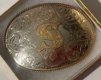 3 Letter Belt Buckle - Etsy