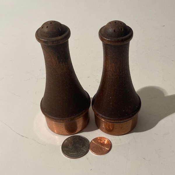Copper Salt and Pepper Shakers - Etsy