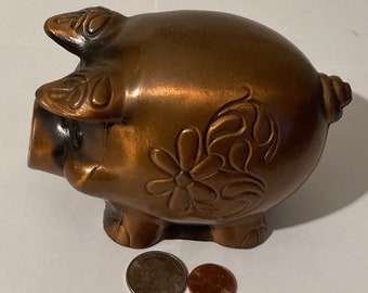 Copper Piggy Bank - Etsy