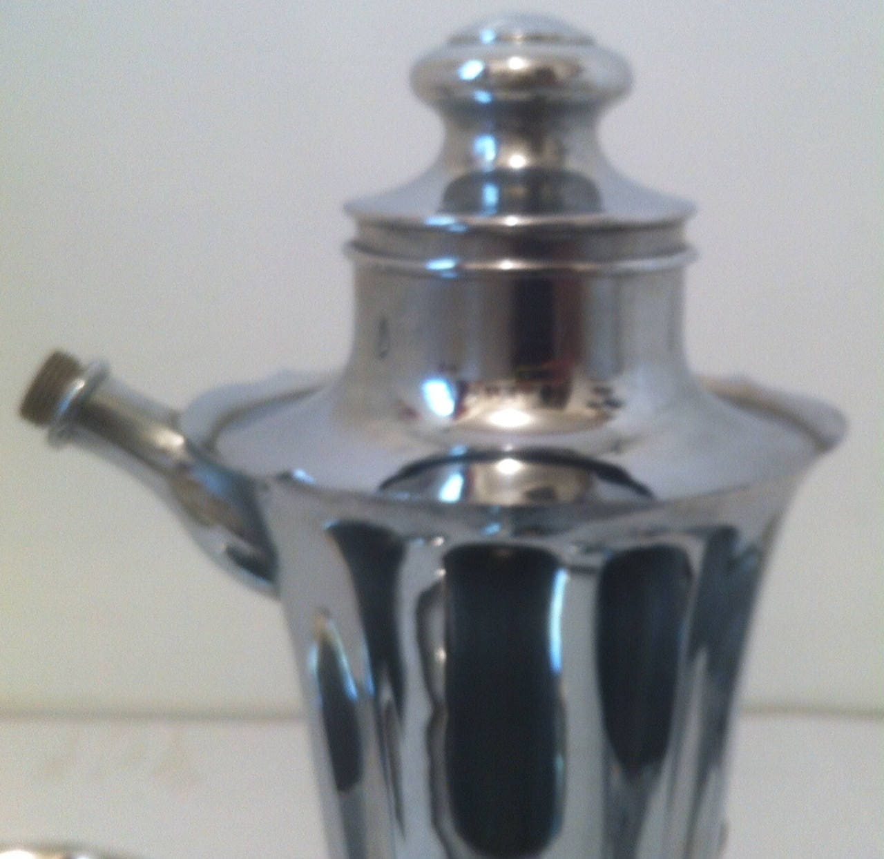Vintage Set of 5 Pieces of Chrome Cups and Pitcher, Chromium, Shelf ...