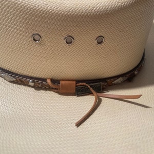 Vintage Cowboy Hat, White, Larry Mahan Hat Collection, Milano, Made in ...