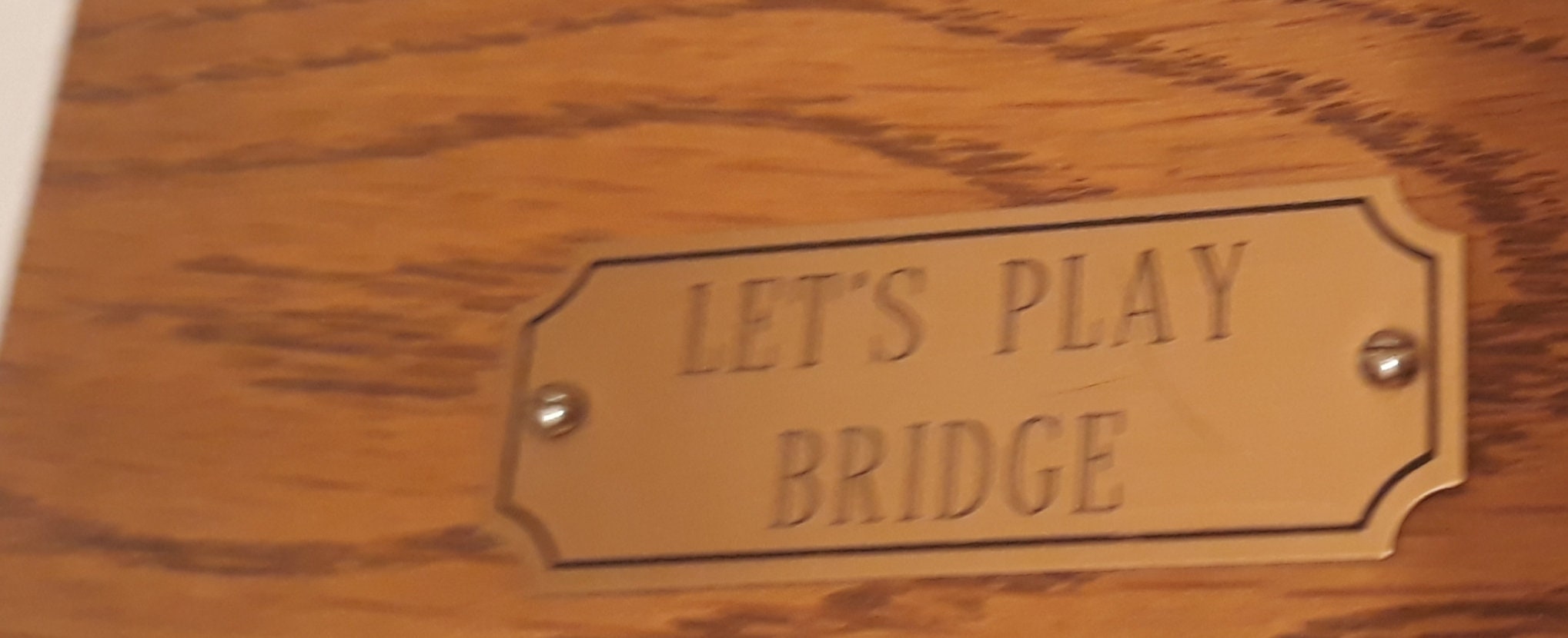 Vintage Wooden Bridge Card Set Holder Heavy Duty Wood - Etsy