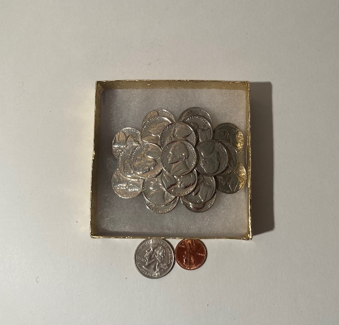 Vintage Metal Belt Buckle, Coins, Nickels, Welded, Nice Western Design ...