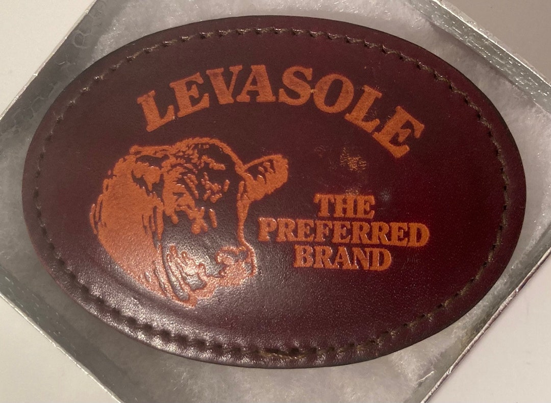 Vintage Belt Buckle, Leather, Levasole, the Preferred Brand, Cattle ...