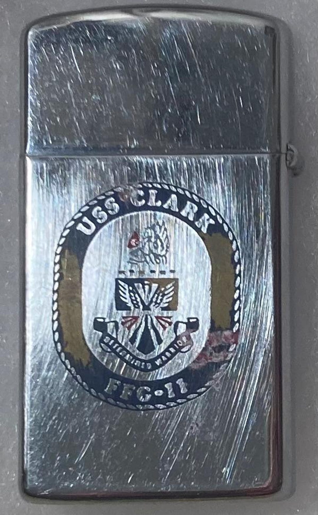 Vintage Metal Zippo, USS Clark, FFG-11, Fast Frigate Ship. Navy ...