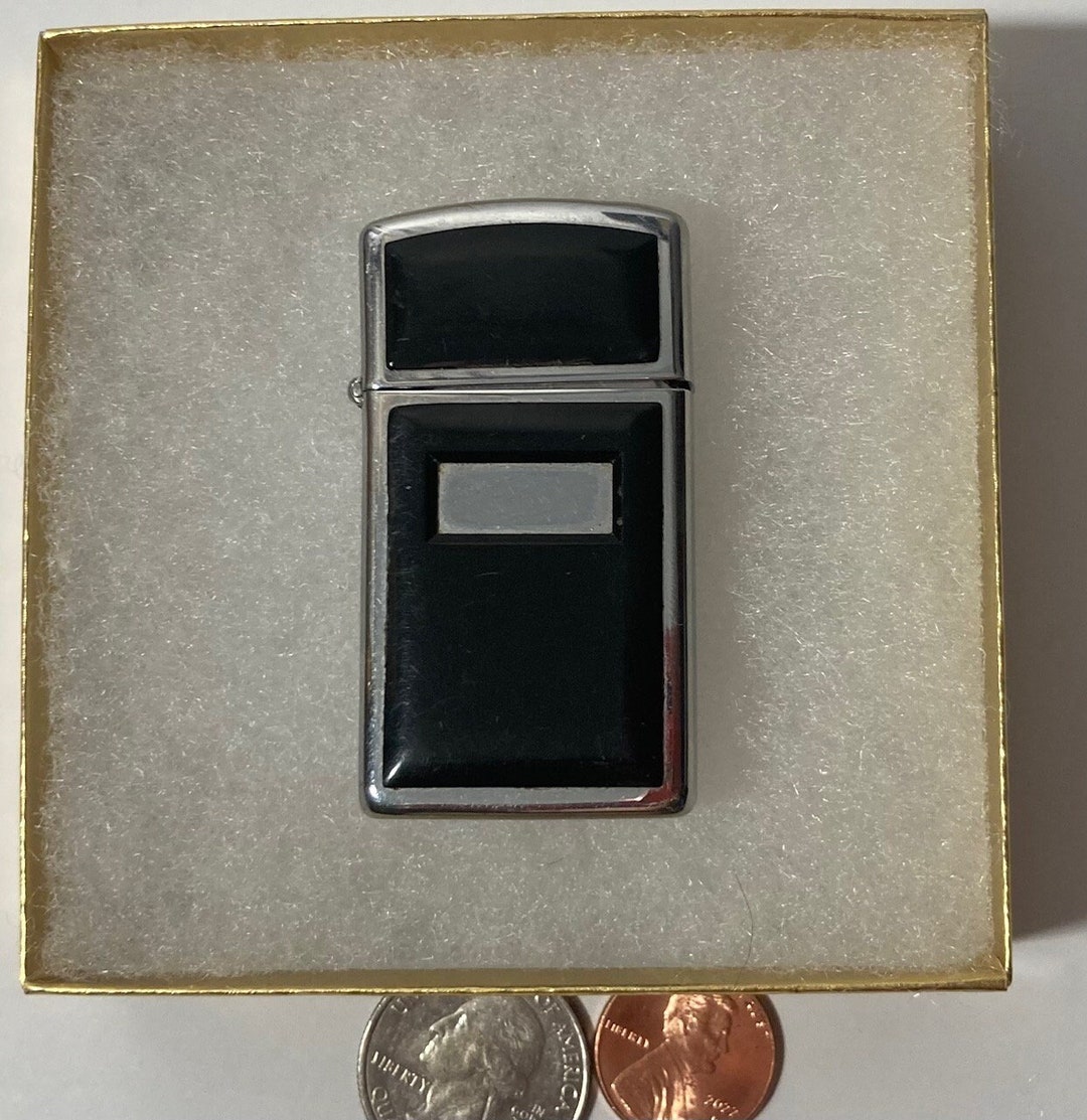 Vintage Metal Zippo, Nice Black Design, Nice Design, Zippo, Made in USA ...