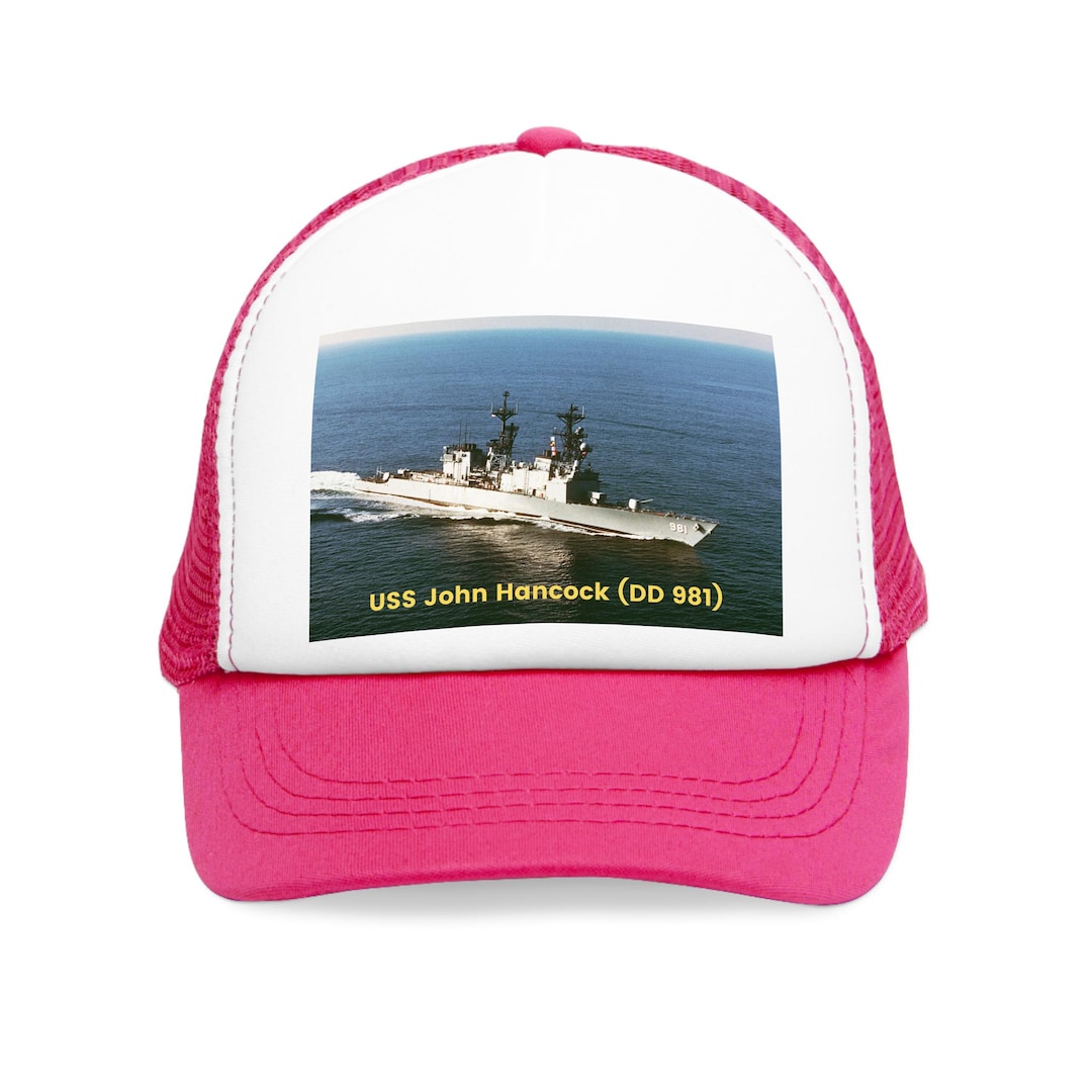 USS John Hancock (DD 981) Navy POD Smileandlaughtees Mesh Cap - Etsy