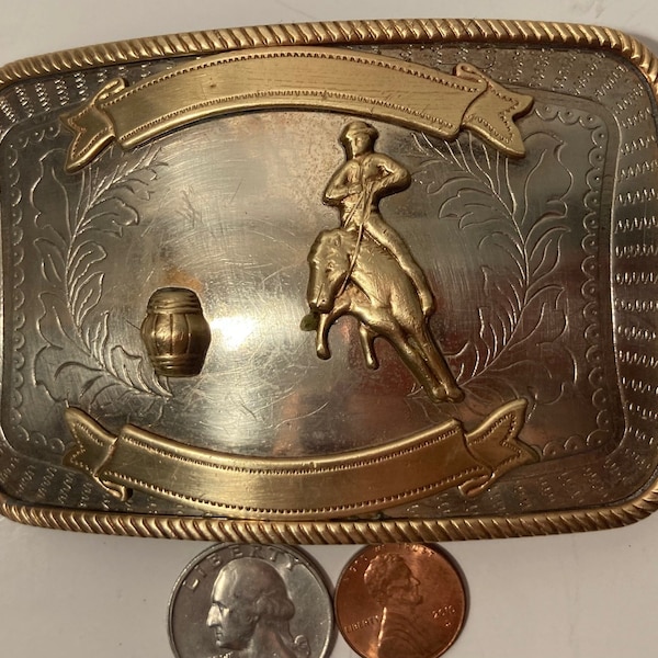 Rodeo Belt Buckle Barrel Racing - Etsy