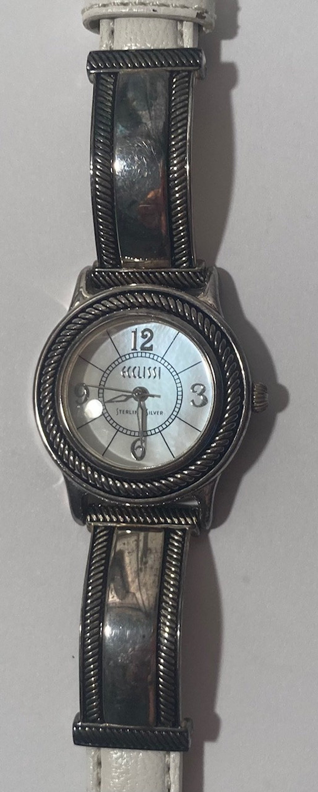 Vintage Sterling Silver Watch, Ecclissi, Nice Unique Design, Sterling ...
