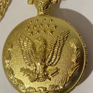 Vintage Metal Pocket Watch, Eagle, Clock, Time, Style - Etsy