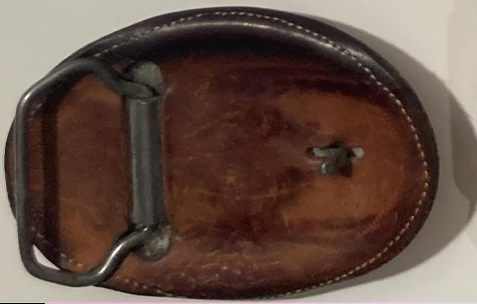 Vintage Metal Belt Buckle, Hand Tool Leather, Nice Design, Standard ...