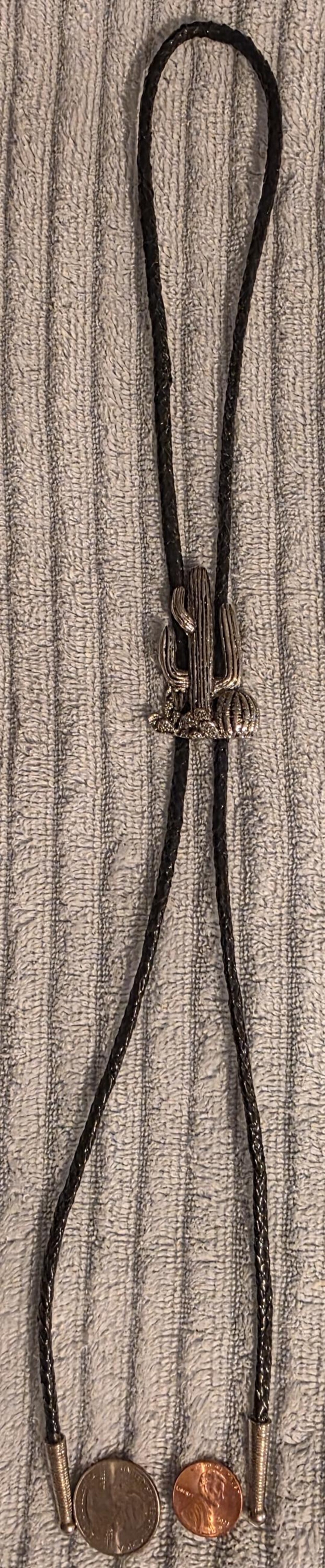 Vintage Metal Bolo Tie, Nice Cactus, Tree, Desert, Arizona, Nice Design ...