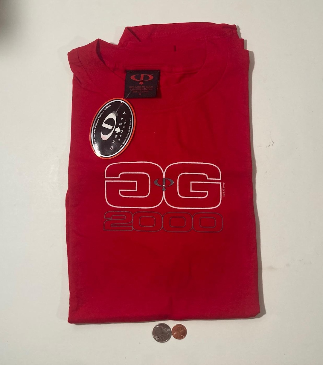 Vintage Old New Stock, Gravity Games, Tshirt, Red, Size M, Medium, 2000 ...
