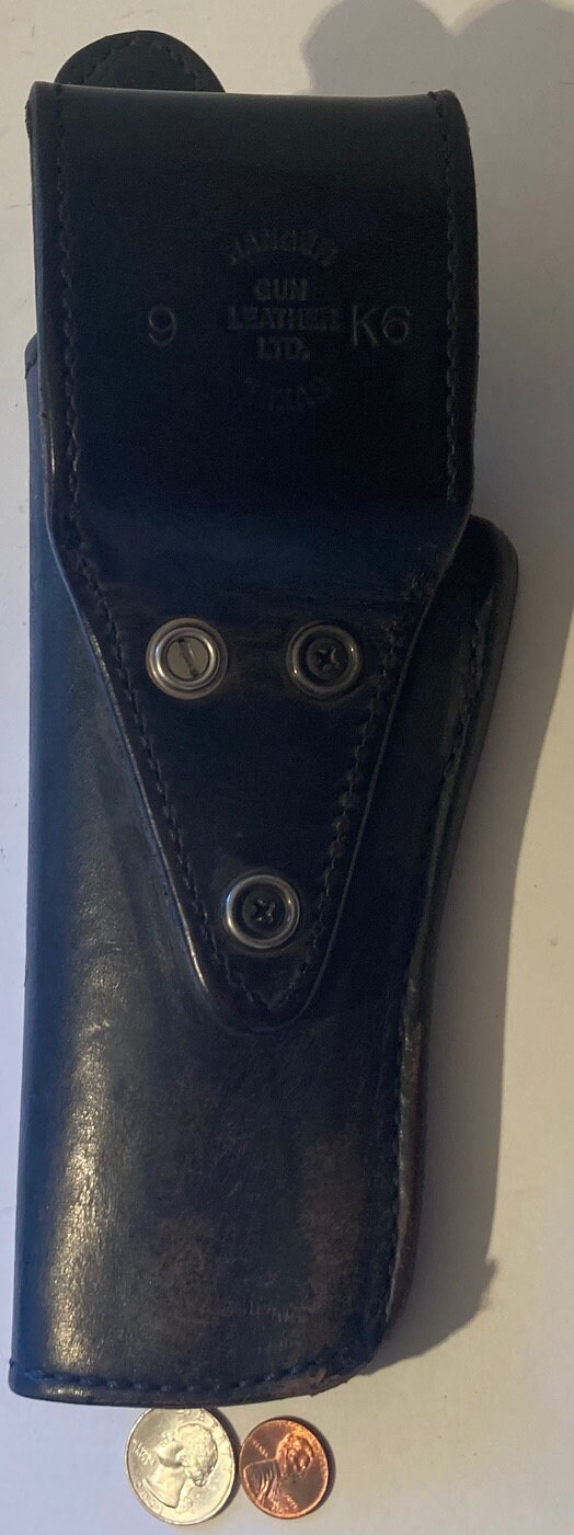Vintage Leather Gun Holster Texas Ranger Gun Leather Thick | Etsy