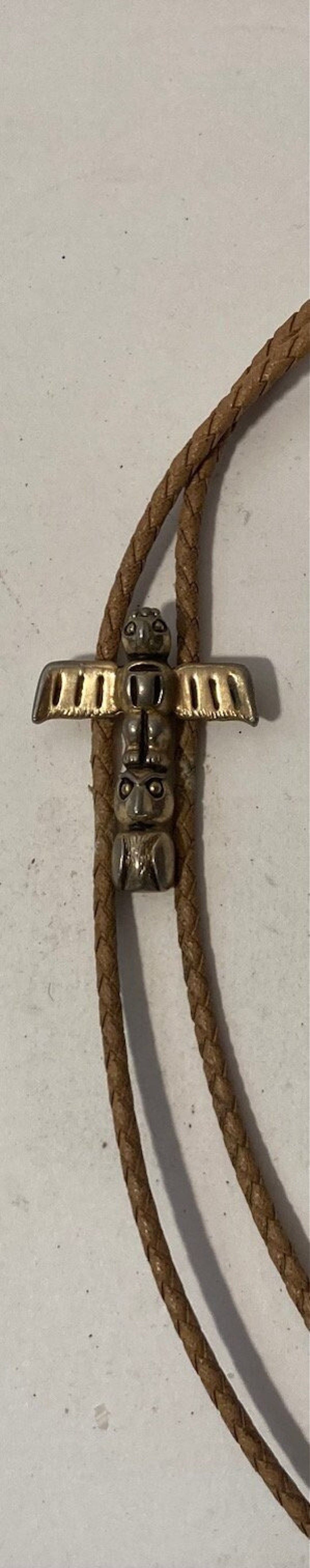 Vintage Metal Bolo Tie, Nice Native Pole Design, Native Design, Eagle ...