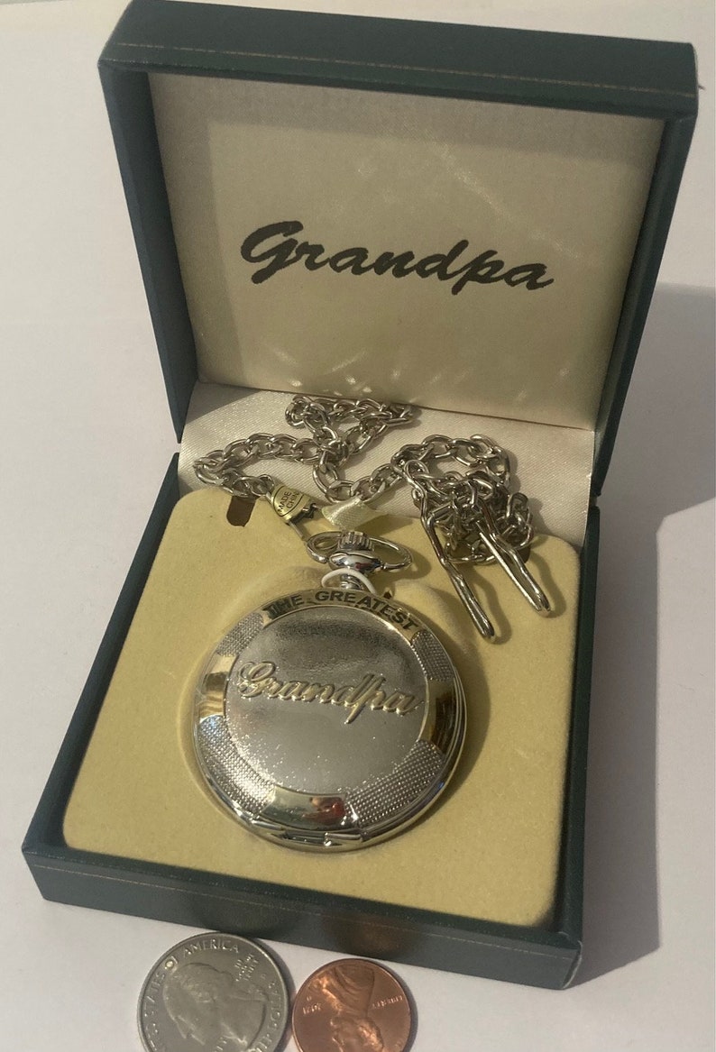 Vintage Metal Pocket Watch Grandpa Papi Grand Father - Etsy