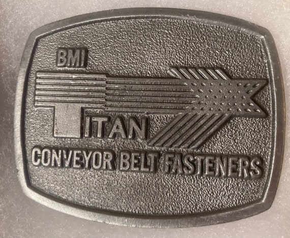 Vintage Metal Belt Buckle, BMI, Titan Conveyor Belt F… - Gem