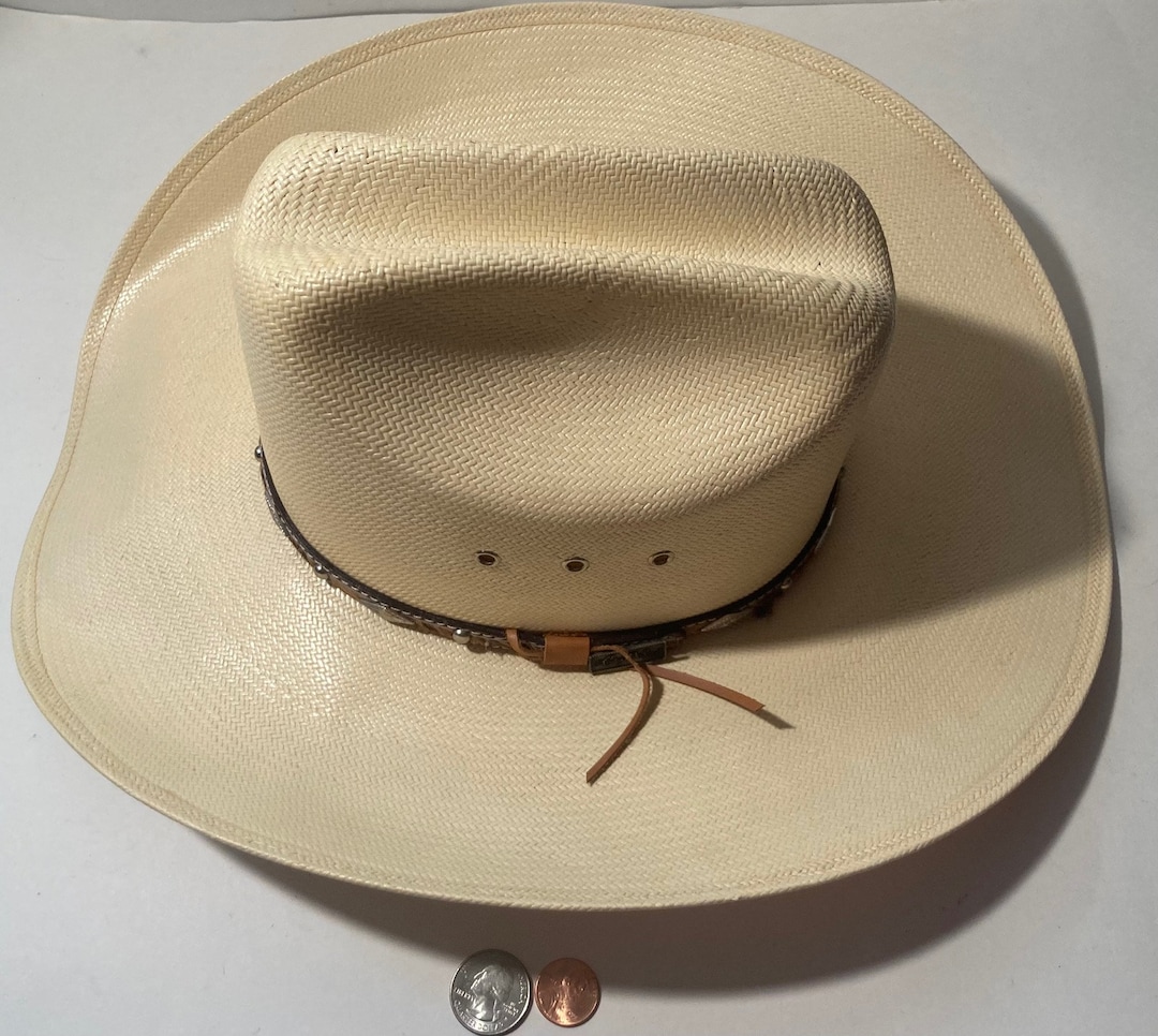 Vintage Cowboy Hat, White, Larry Mahan Hat Collection, Milano, Made in ...