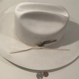 Vintage Cowboy Hat, White, Goldcoast, Size L, Quality, Cowboy, Western ...