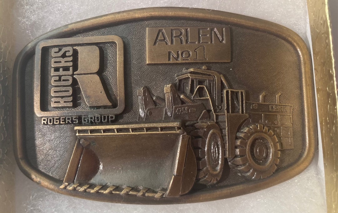 Vintage Metal Belt Buckle, Brass, Ralph Rogers & Company, Rogers Group ...