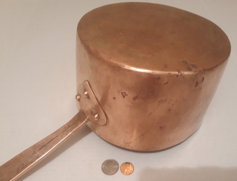 Vintage Copper Pot, Hammered Metal, Super Heavy Duty & Quality, 18 ...