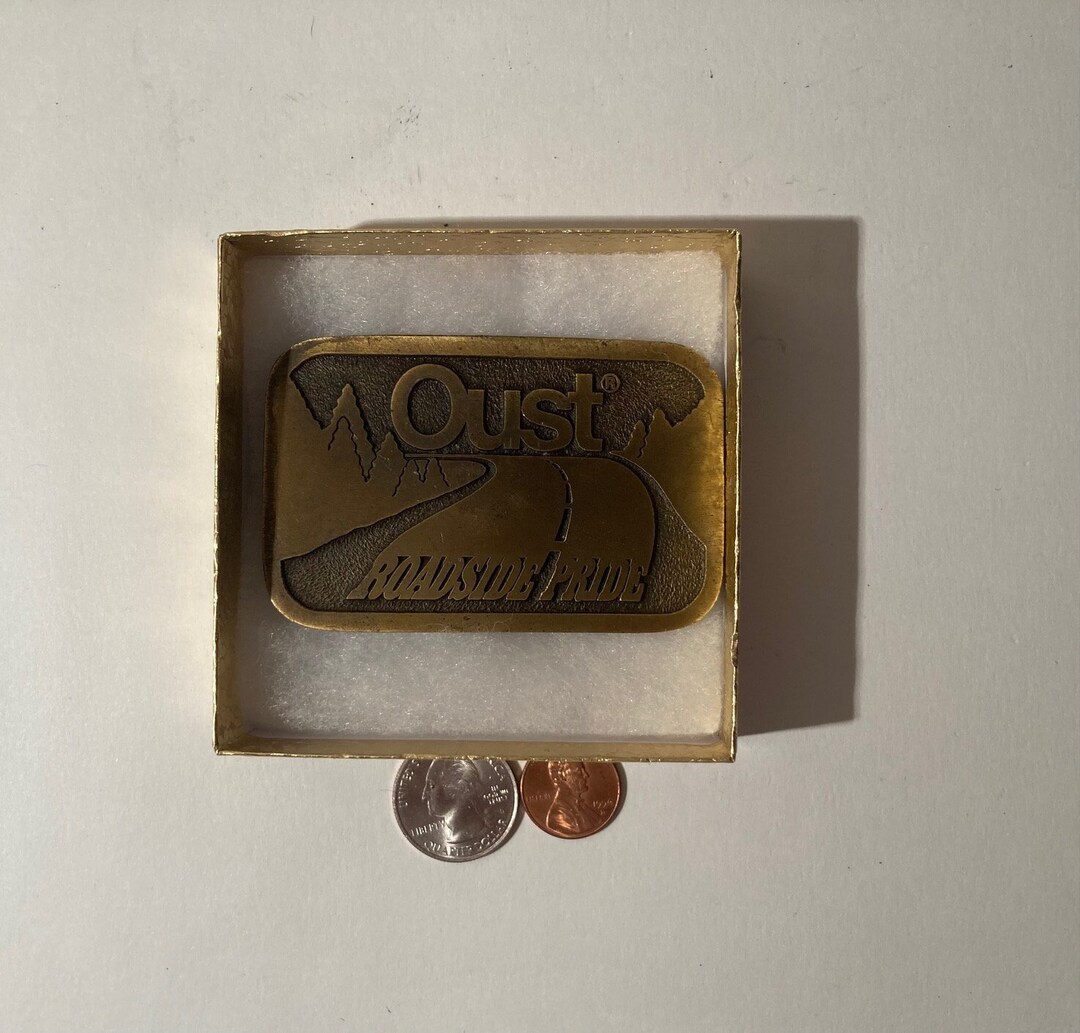 Vintage 1977 Metal Belt Buckle, Mark, Nice Western Style Design, 3 1/2 ...