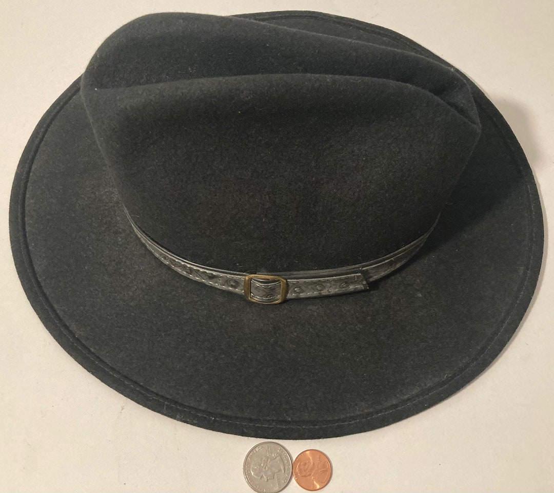 Vintage Hat, Black, Self Conforming, Size Medium, Made in USA, Quality ...