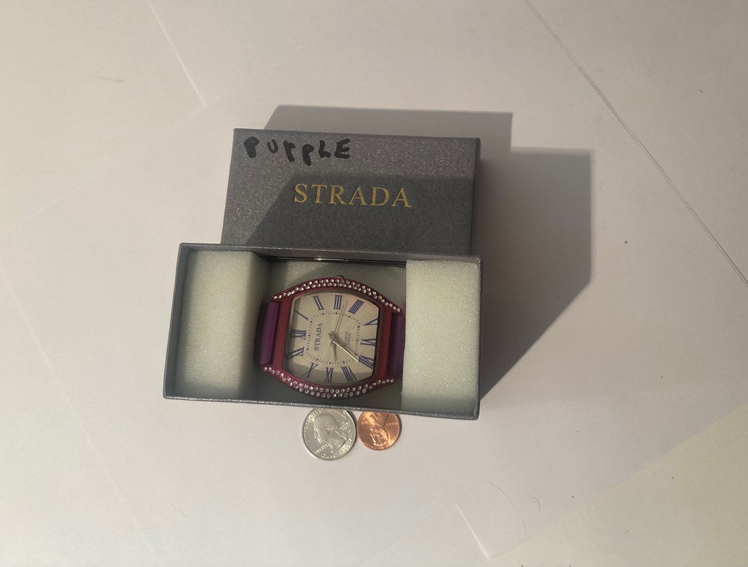 Vintage Wrist Watch, Strada, Purple, Watch, Clock, Time, Quality, in ...