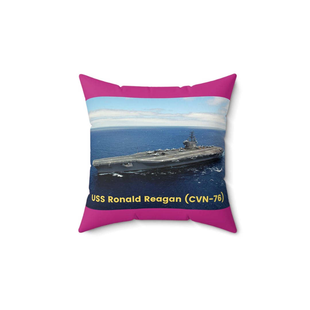 USS Ronald Reagan CVN-76 Navy POD Smileandlaughtees Spun Polyester ...