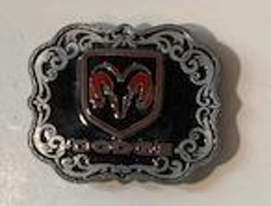 Vintage Metal Belt Buckle, Dodge RAM, Made in USA, Country and Western ...