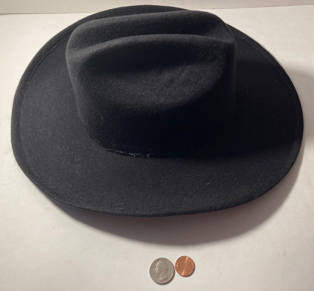 Vintage Black Cowboy Hat, Alamo Hats, Iron Weave, Size 6 3/4, Quality ...