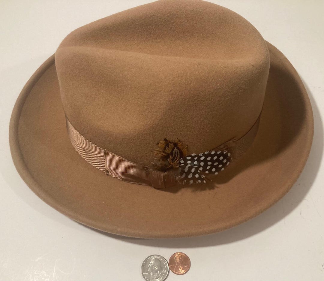 Vintage Fedora Hat, Bruno Capelo, Brown, Size Large, Quality, Cowboy ...