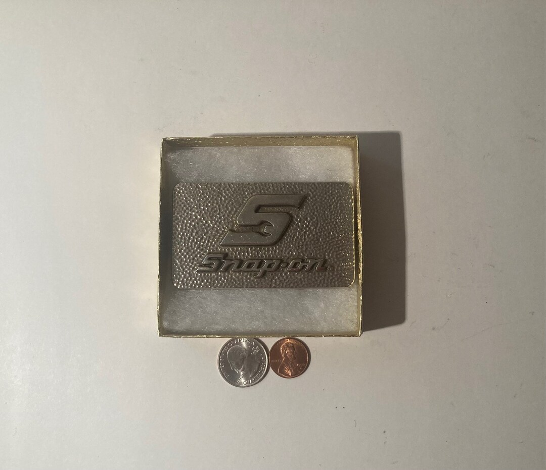 Vintage Metal Belt Buckle Snap-on Tools Quality Gold and - Etsy