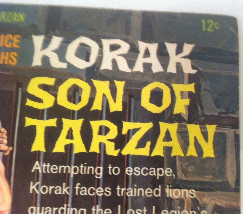 Vintage 1966 Comic Book, Korak, Son of Tarzan, Gold Key, Edgar Rice ...