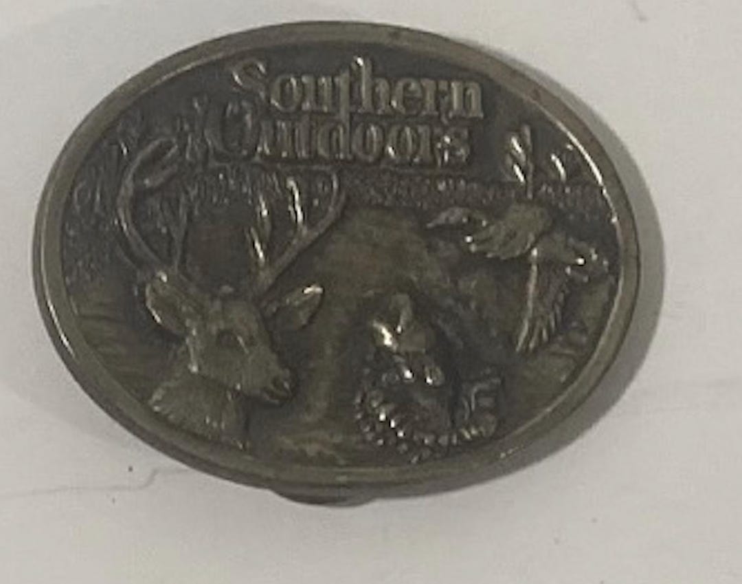 Vintage Metal Belt Buckle, Southern Outdoors, Nice Design, Standard ...