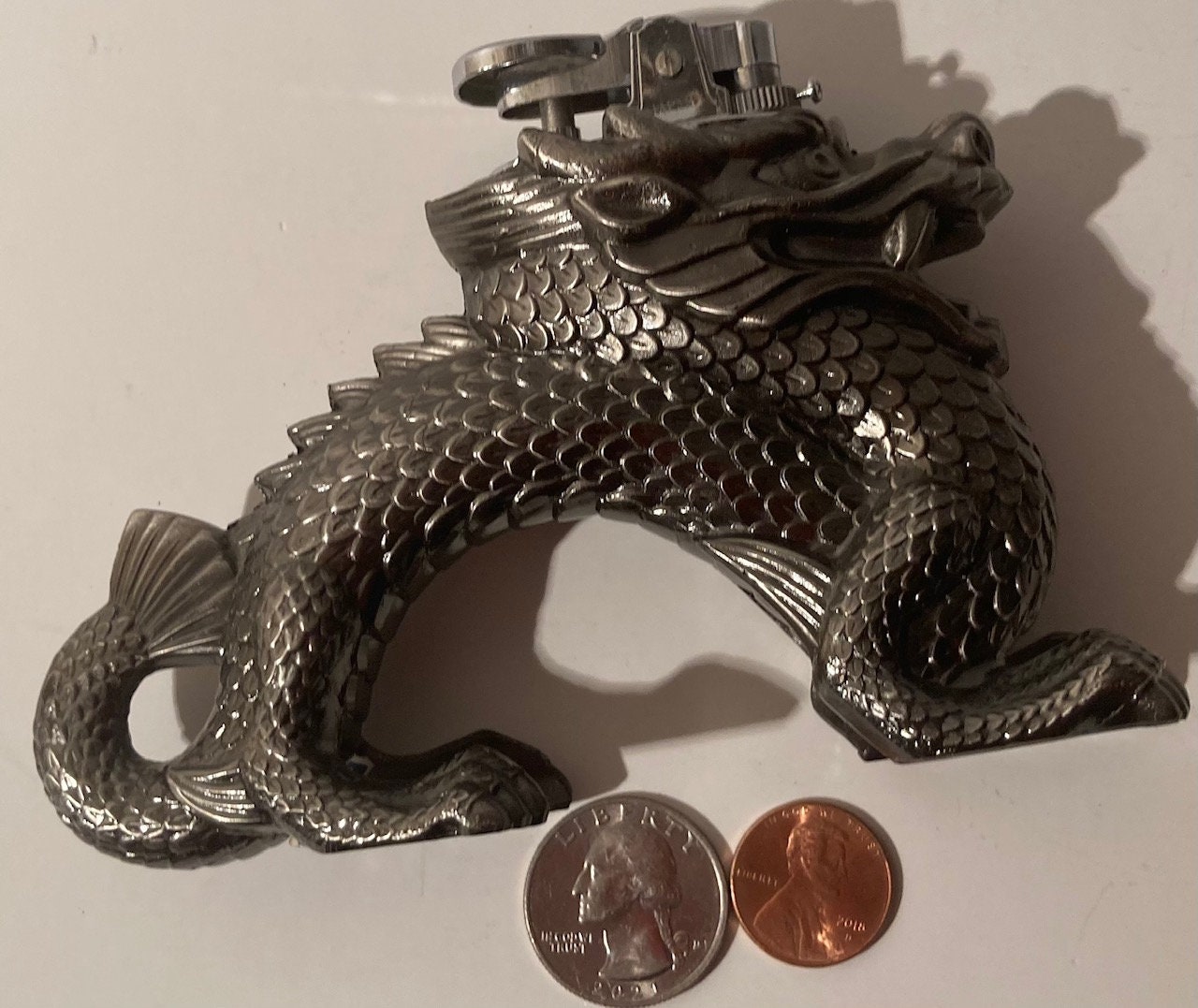 Vintage Metal Dragon Table Lighter Comoy's of London - Etsy