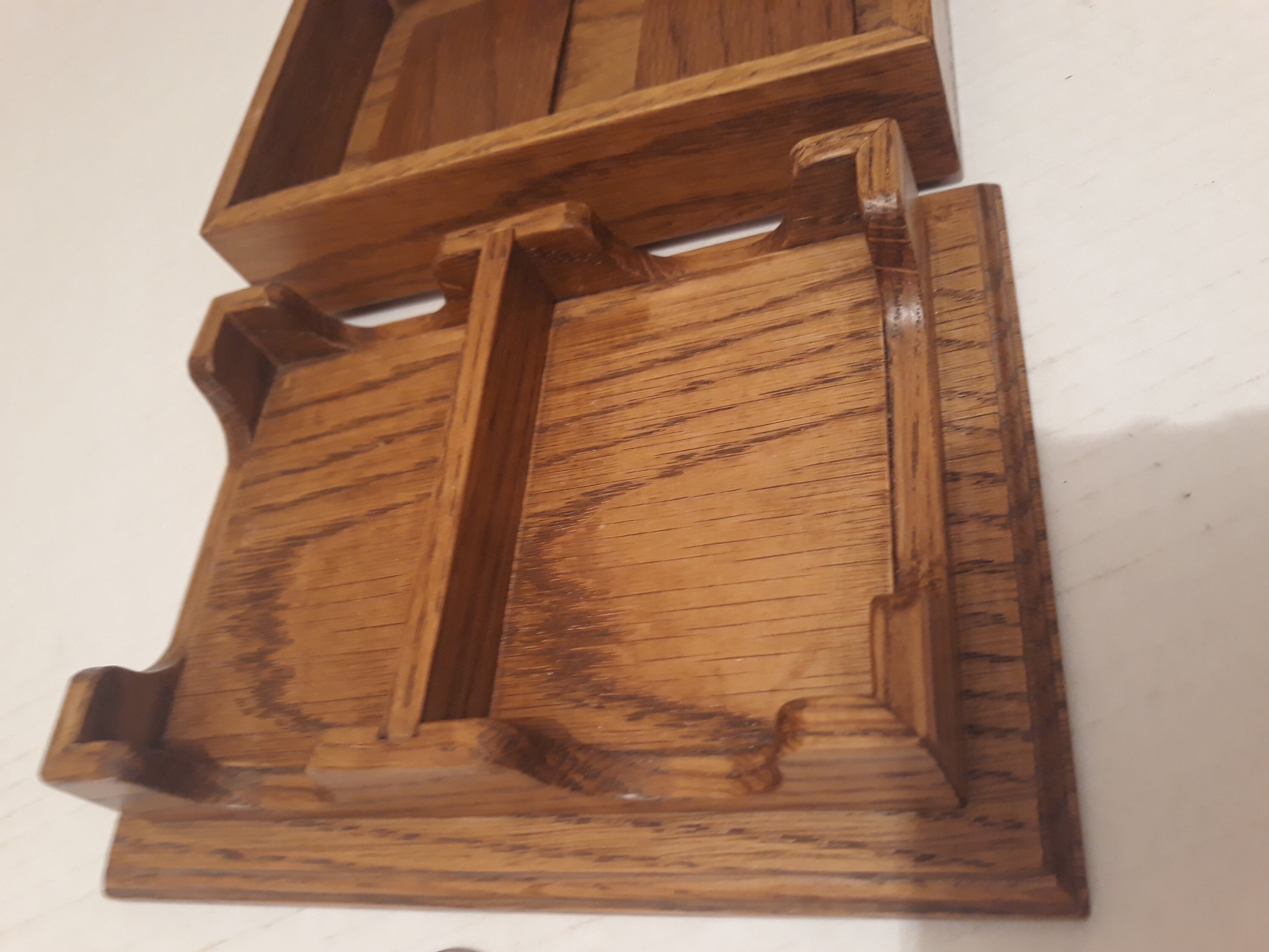 Vintage Wooden Bridge Card Set Holder Heavy Duty Wood | Etsy