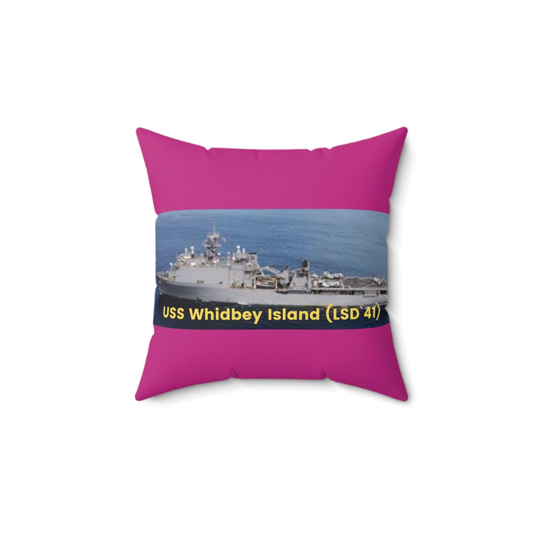 USS Whidbey Island LSD 41 Navy POD Smileandlaughtees Spun Polyester ...