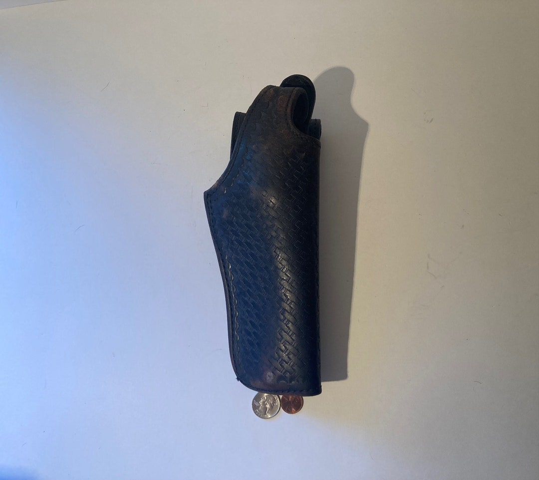 Vintage Leather Gun Holster, Texas Ranger Gun Leather, Thick Leather ...